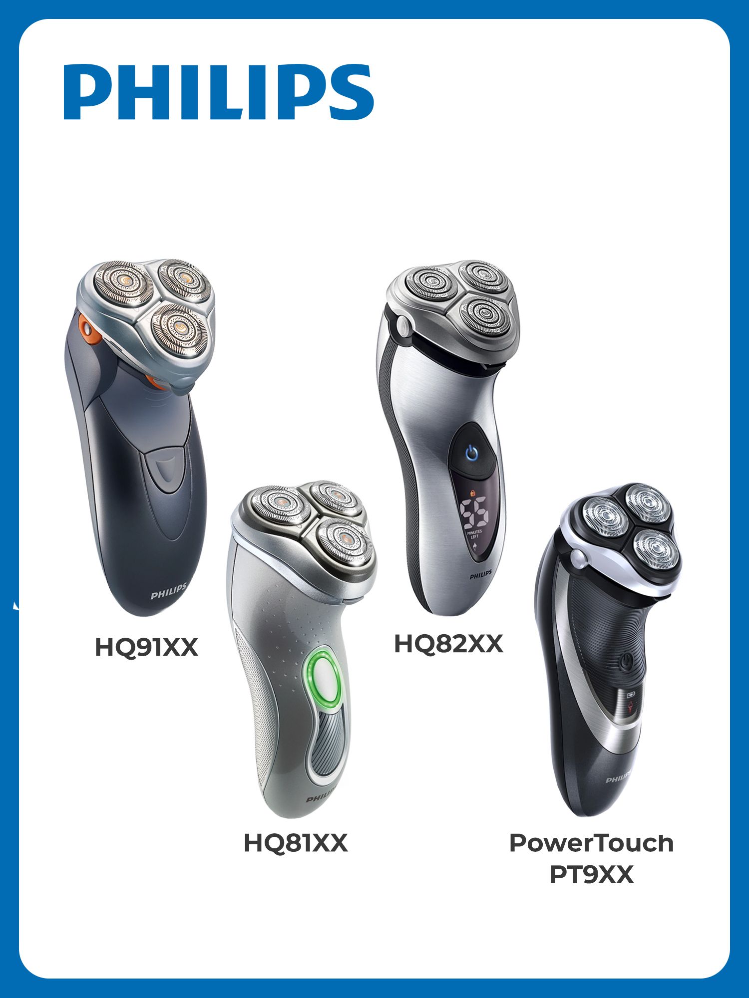 Бритвенные головки Philips HQ90/50 TripleTrack heads купить на OZON по ...