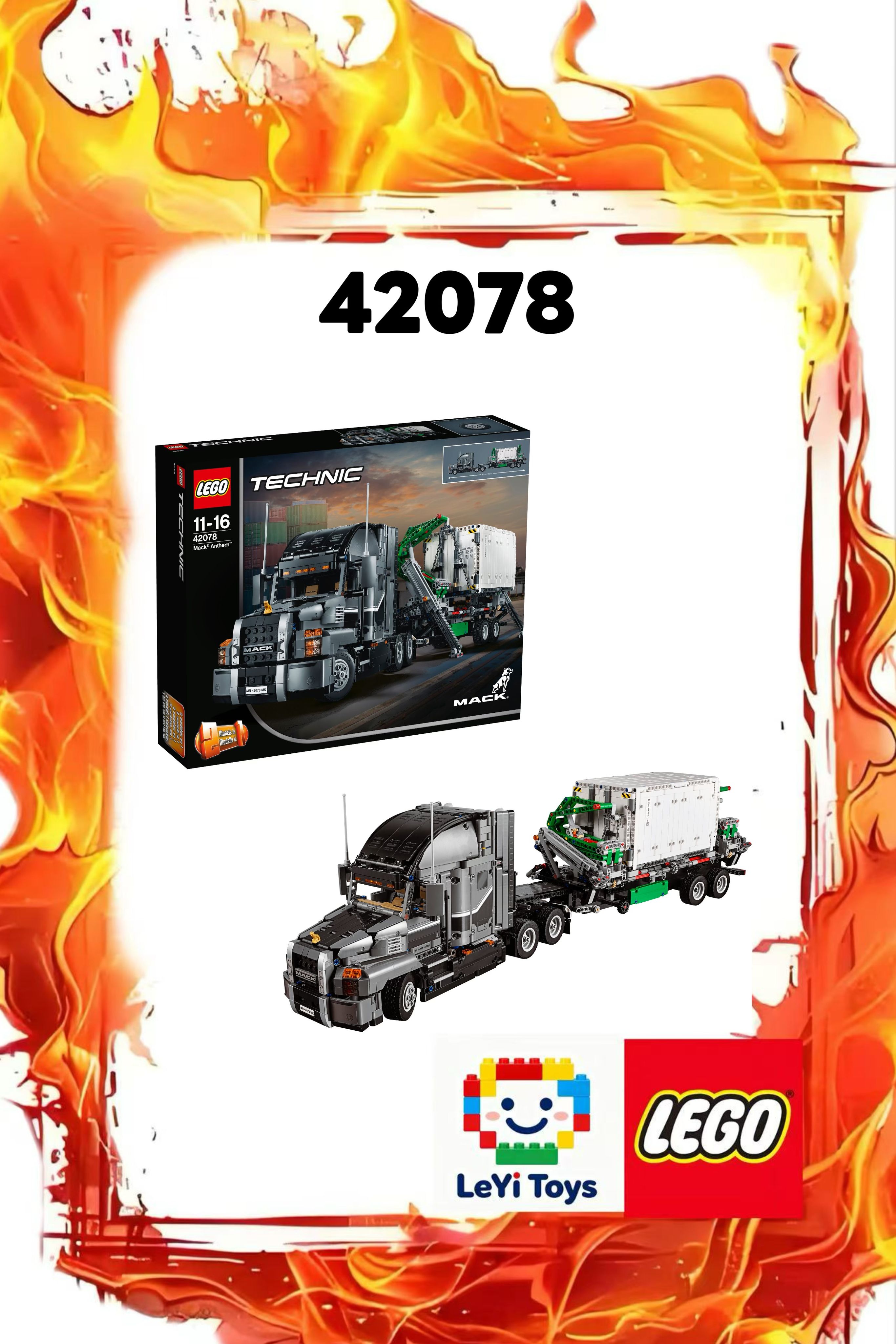 Конструктор LEGO Technic 42078 Грузовик MACK купить на OZON по низкой ...