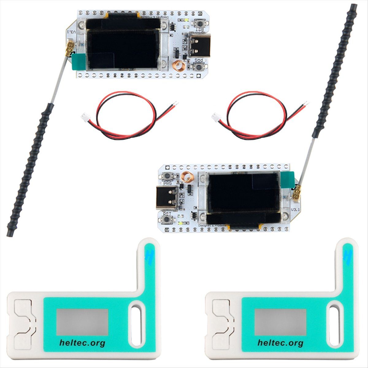 2 комплекта LoRa32 V3 ESP32-S3 WiFi + BT ESP32 Dev Board LoRa Kit ...