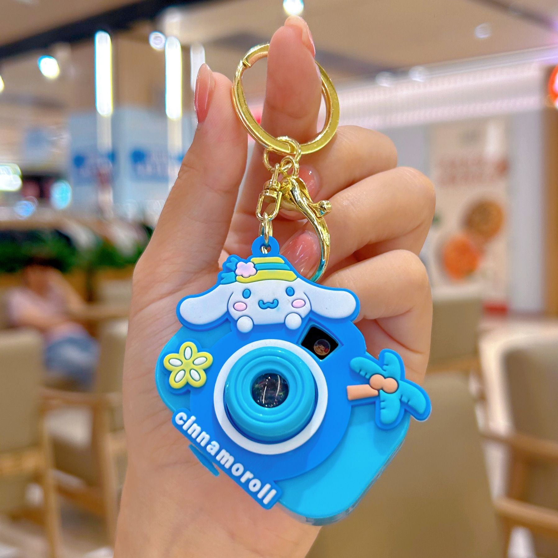 Брелок проектор с Pudding Dog милый брелок для ключей с проекцией фото ...