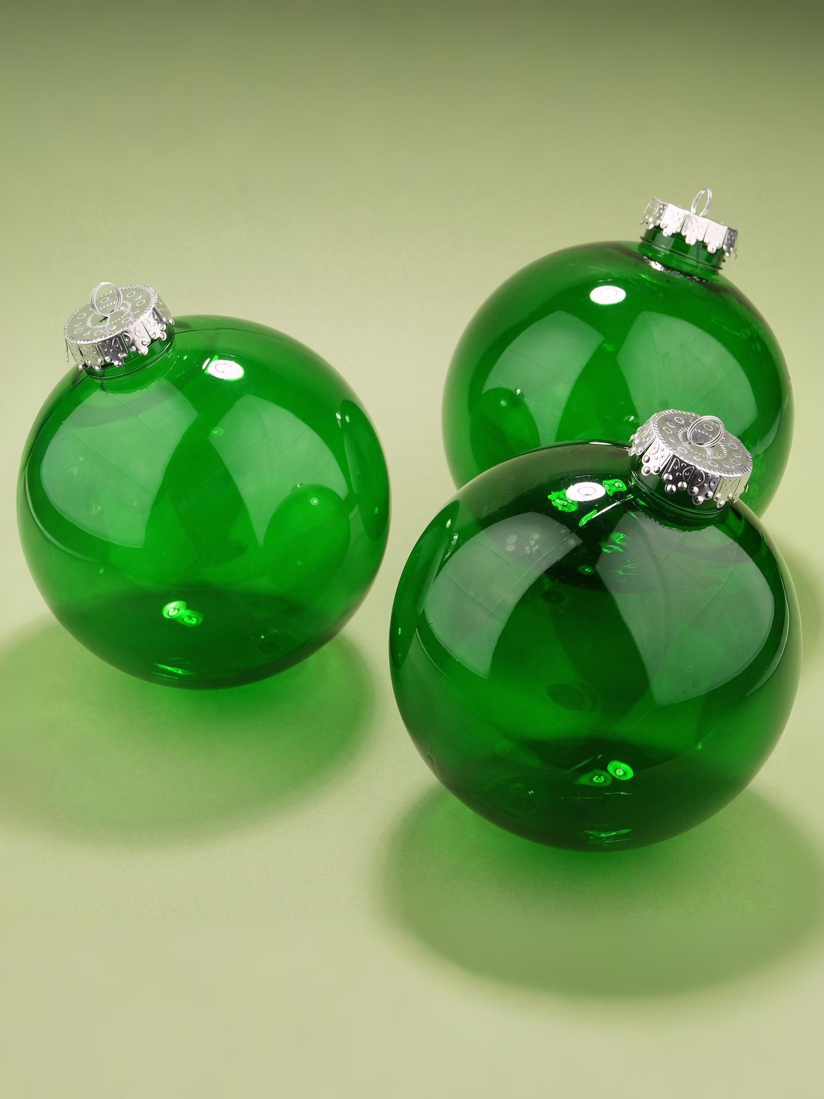Шары новогодние на елку Winter Deco Albertine - Christmas Green 15 см ...