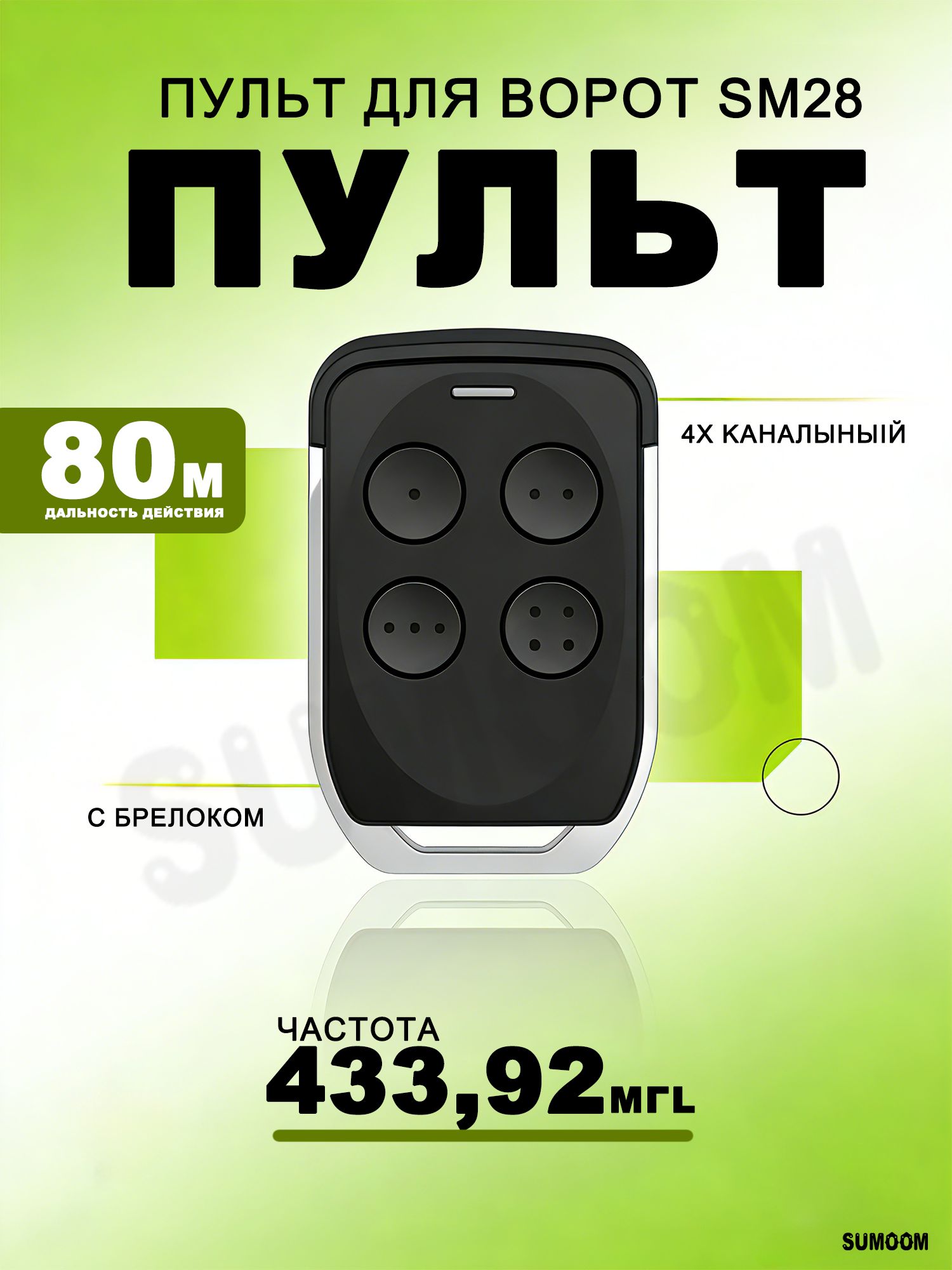 Пульт для ворот SM28 купить на OZON по низкой цене (3214939305)