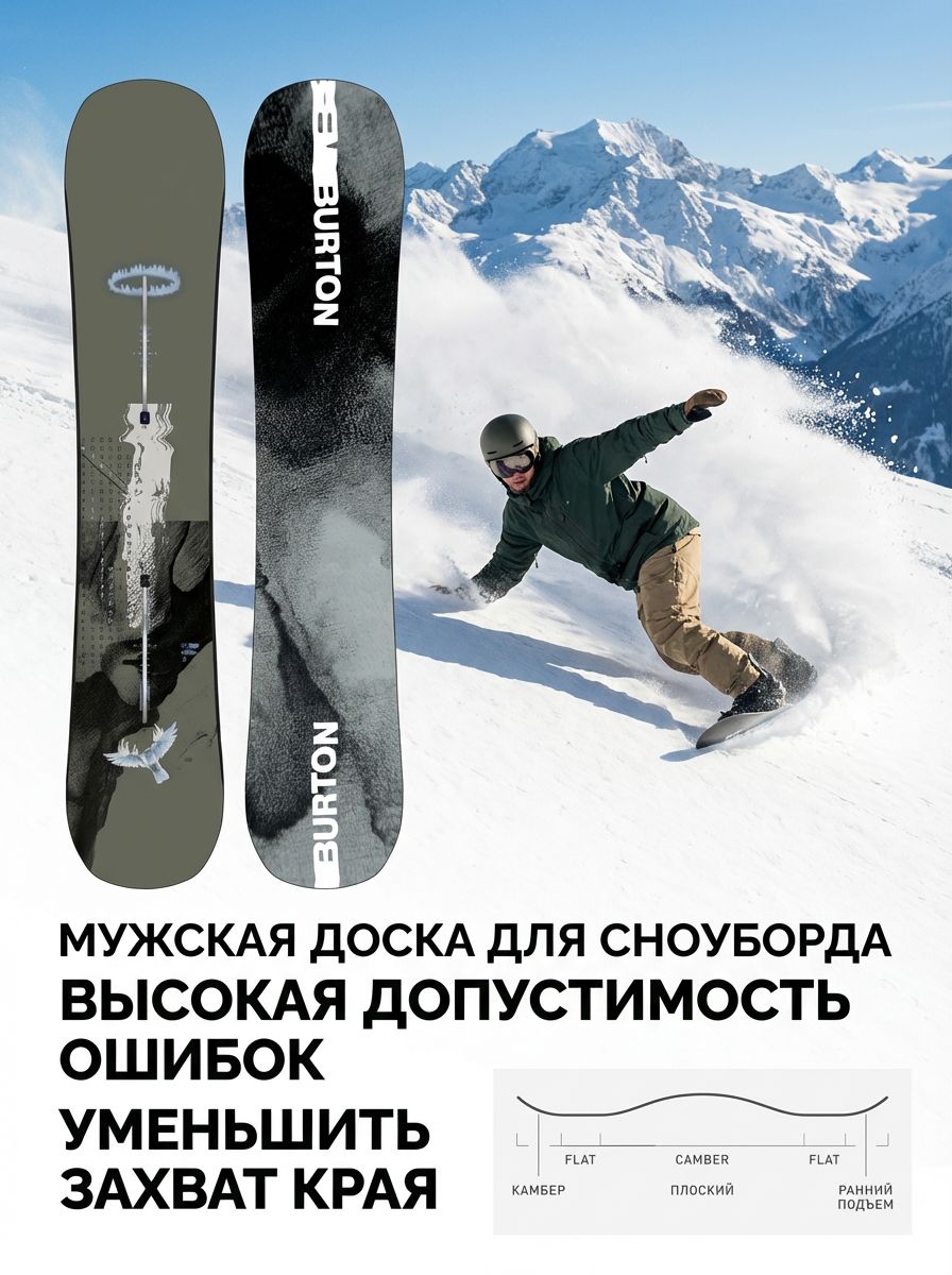 Горные лыжи Burton INSTIGATOR CAMBER Взрослая купить c доставкой на ...