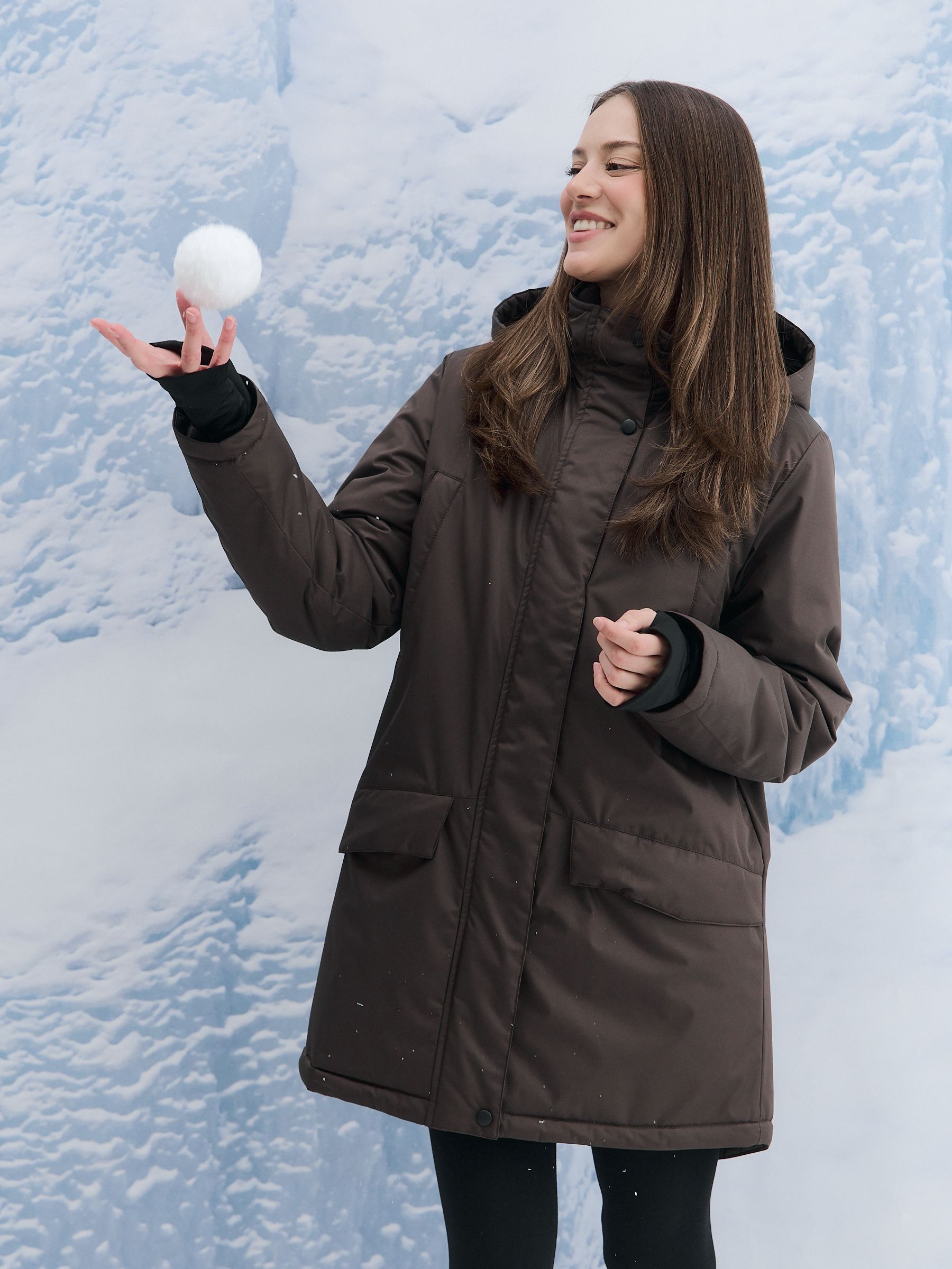 Парка Женский Biser шоколадный, размер 56, 58 купить c доставкой на OZON по низкой цене (3179267057)