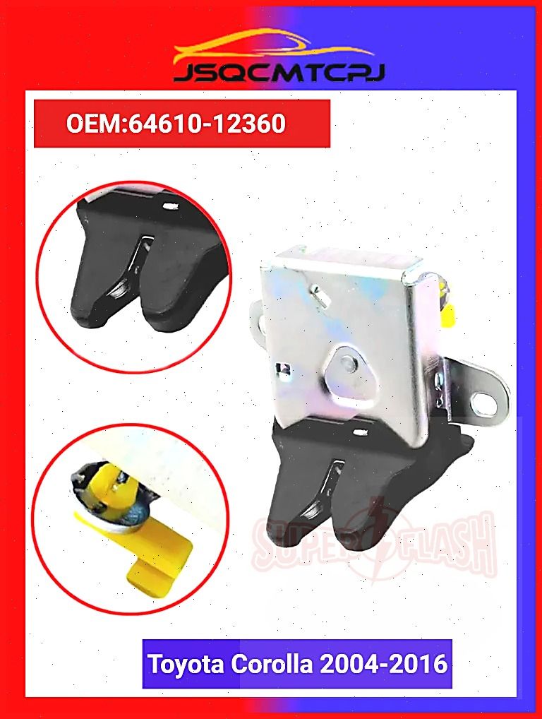 64610-12360 замок замка заднего багажника для Toyota Corolla 2004-2016 ...