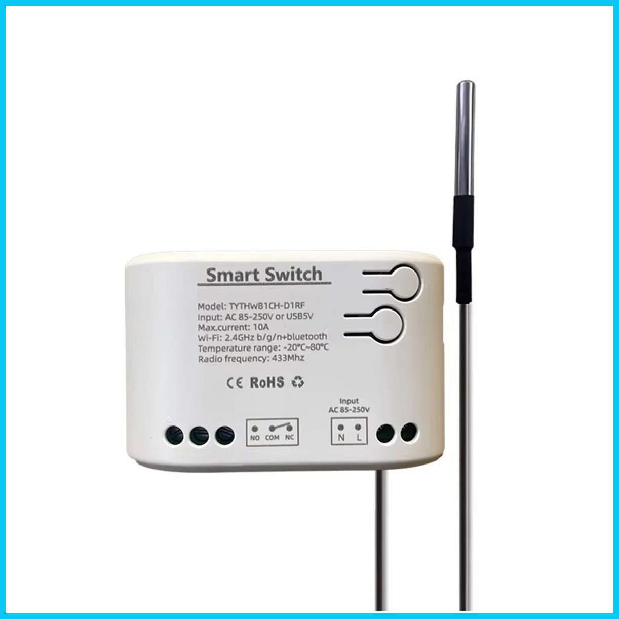 Tuya Smart Life WiFi Switch Реле контроля температуры Термостат Датчик ...