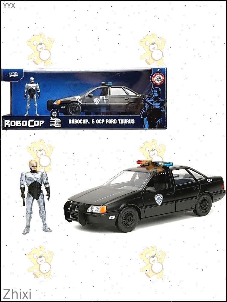 Машинка Jada Toys 1986 Ford Taurus OCP Detroit Police w/ Robocop Figure ...