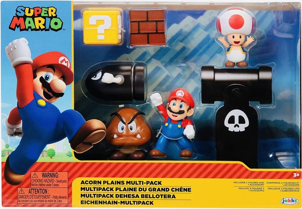 SUPER MARIO Игровой набор Nintendo 2.5" Acorn Plains, Марио - купить с ...