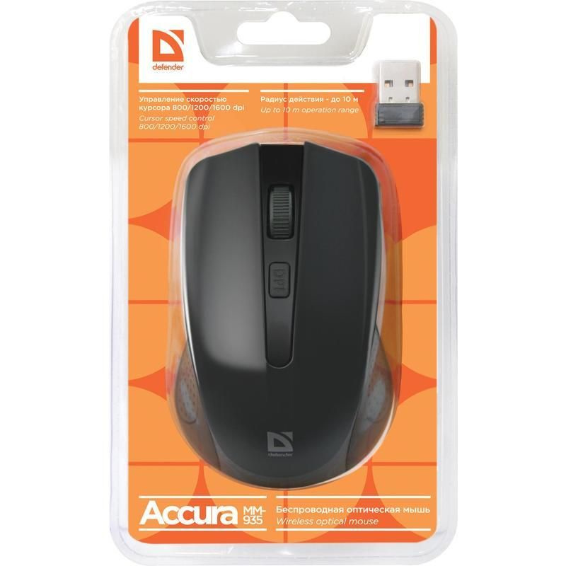 Мышь беспроводная Defender беспроводная оптическая беспроводная Accura ...