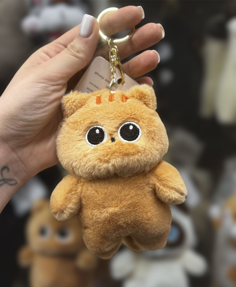 Мягкая игрушка Брелок Плюшевая Сиамская кошка рыжая - купить с ...