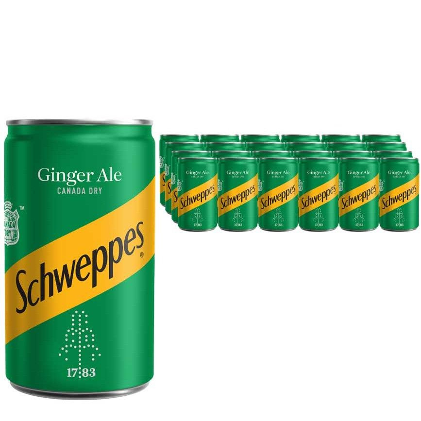Газированный напиток Schweppes Ginger Ale, 150 мл (Англия) х 24 шт ...