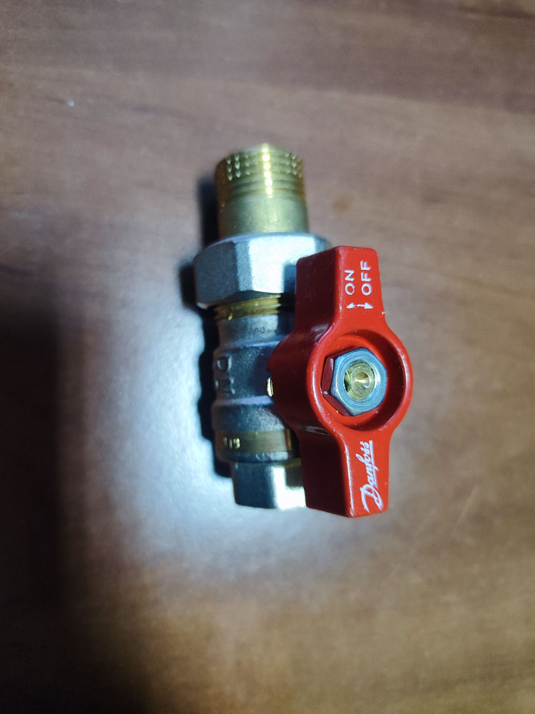Кран шаровой 1/2 со сгоном Danfoss - купить по низкой цене в интернет ...