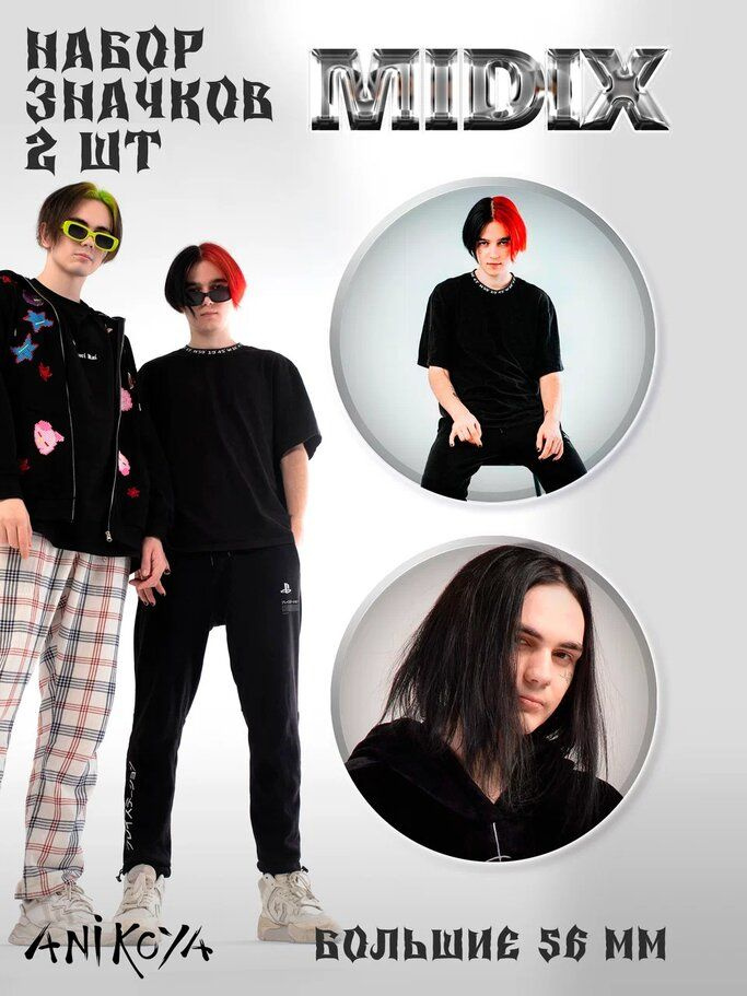 Значки на рюкзак Midix группа - купить с доставкой по выгодным ценам в ...