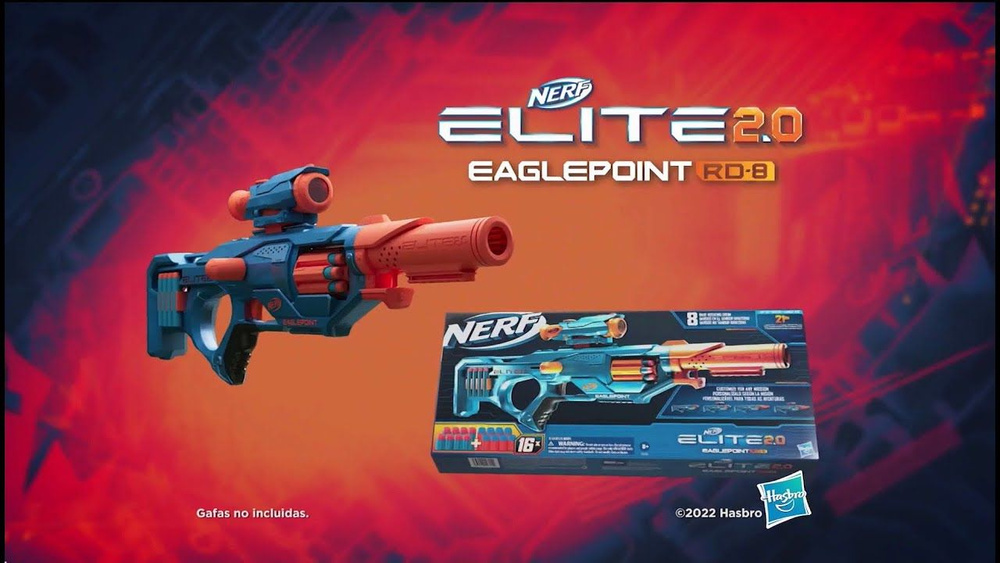 Бластер Nerf Elite 2.0 Eaglepoint RD-8 - купить с доставкой по выгодным ...