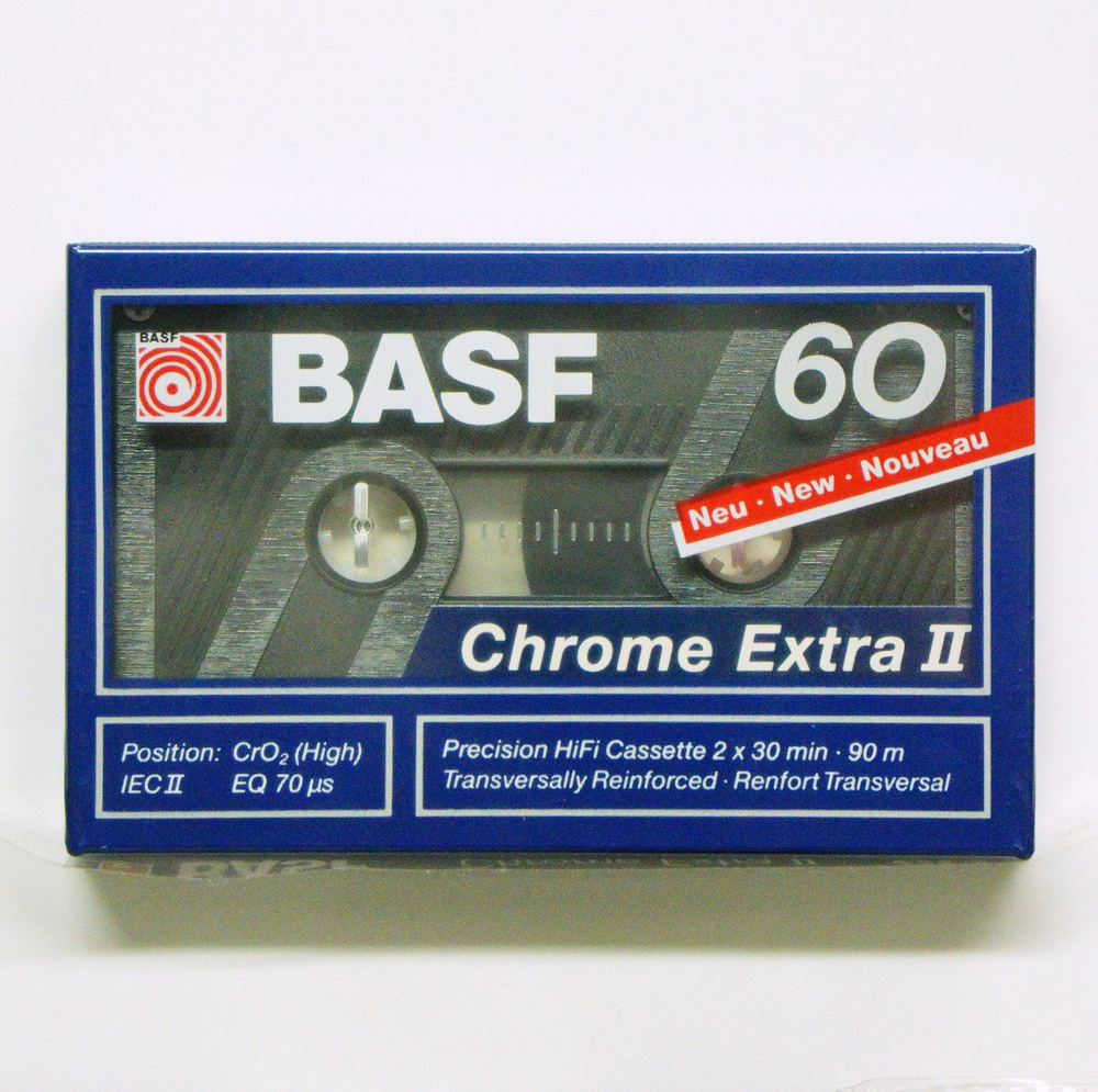 Аудиокассета BASF Chrome Extra II 60 - купить с доставкой по выгодным ценам в интернет-магазине ...