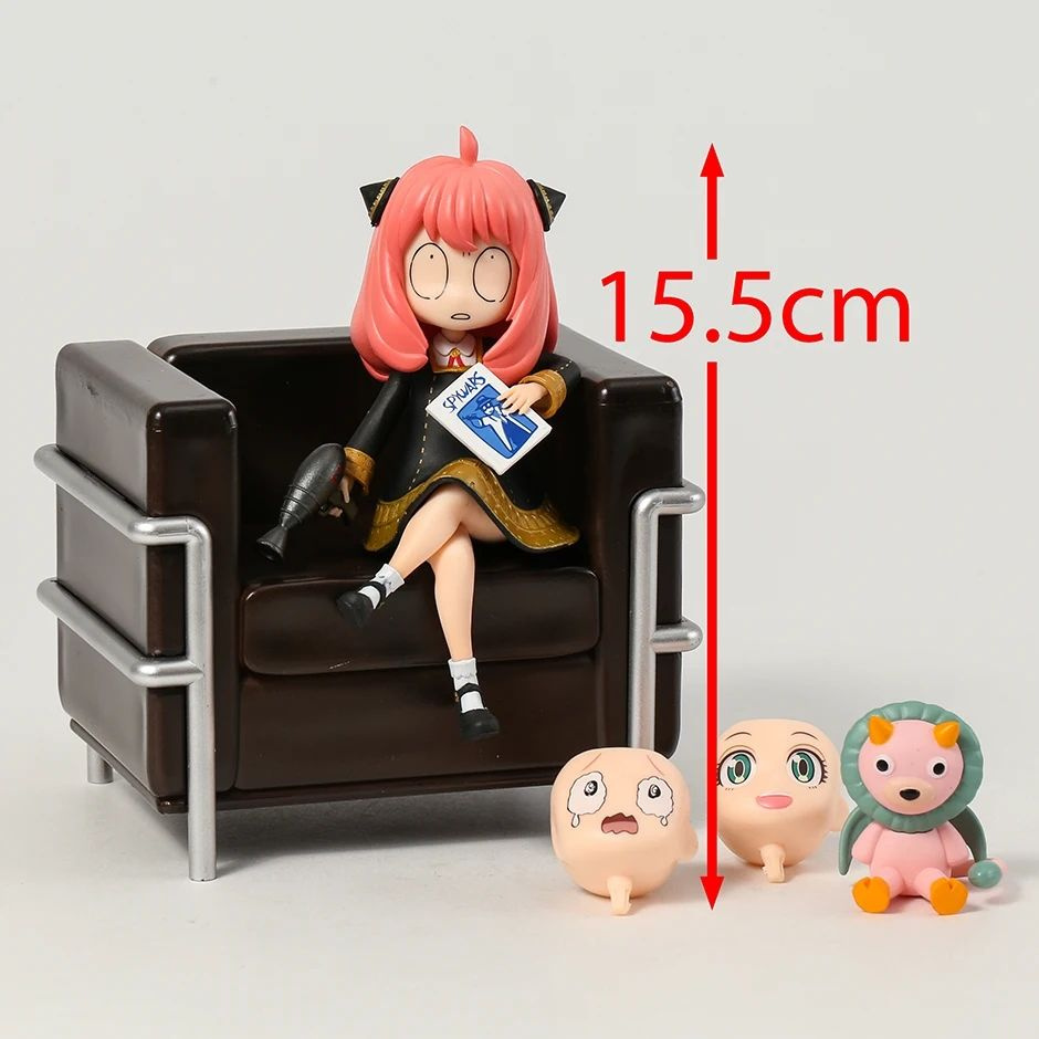 фигурка аниме (SPY X FAMILY Anya Forger Sofa Sitting Posture)15см-пакет ...