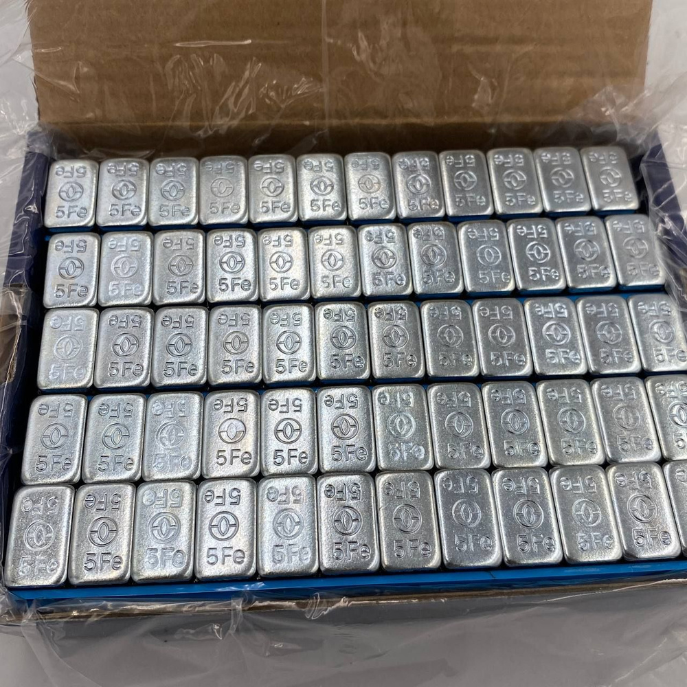 Грузики балансировочные самоклеящиеся железные 5г*12 ROSSVIK оцинкованная сталь, доп кромка, 50 ...