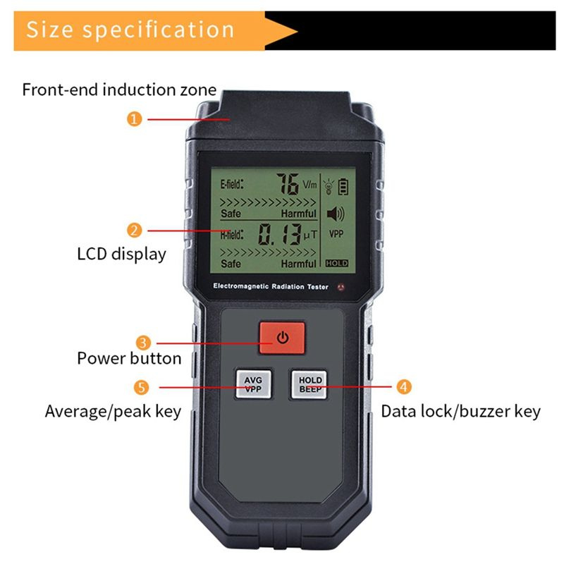 ET825 Детектор Электромагнитного Излучения Портативный Прибор Для ...