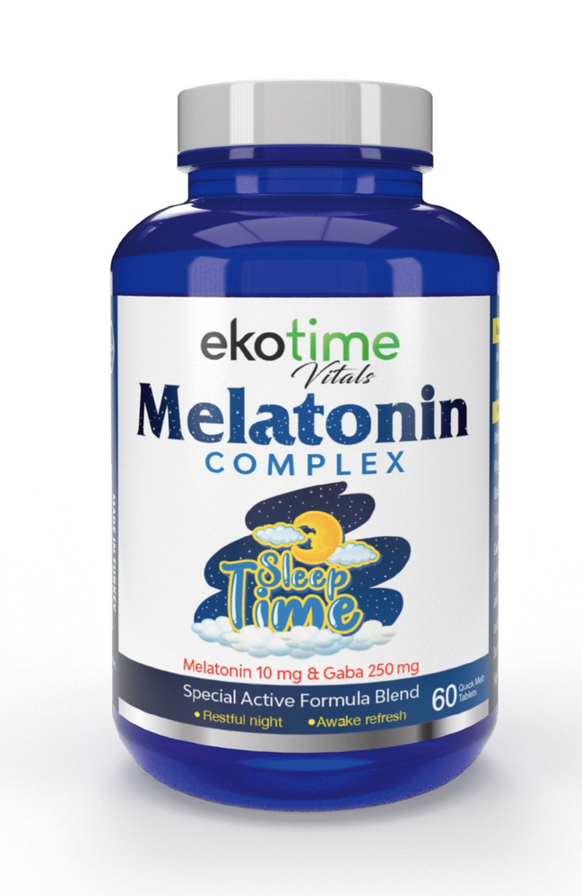 Melatonin COMPLEX - 60 БЫСТРОРАСТВОРИМЫХ ТАБЛЕТОК, ekotime - купить с ...