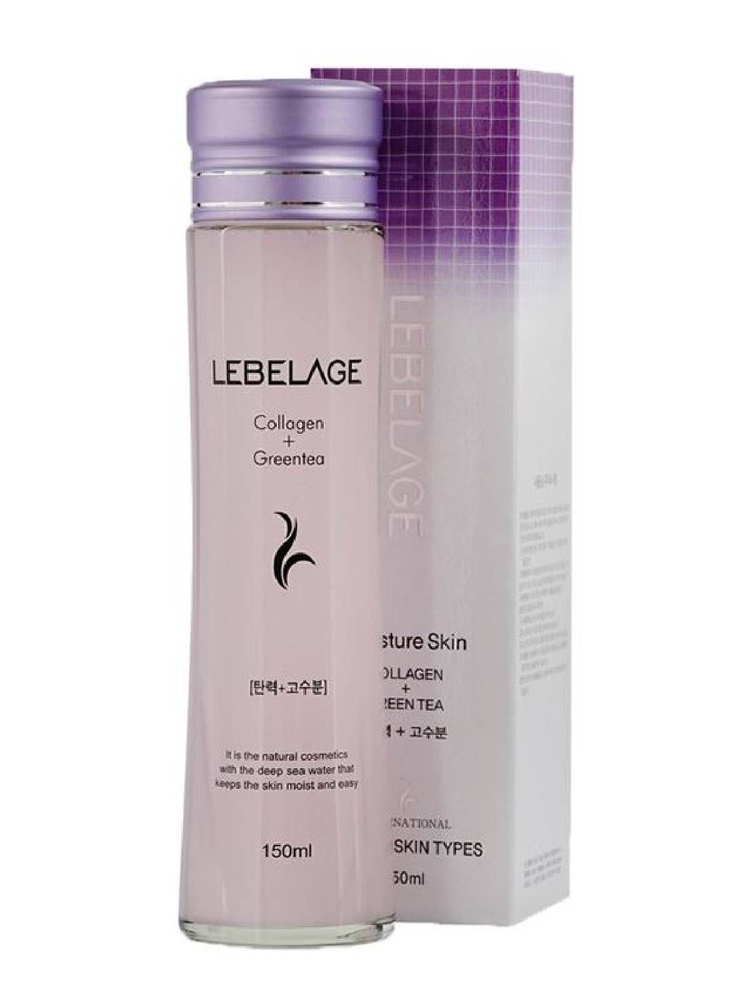 Lebelage / Тонер для лица увлажняющий с коллагеном и зеленым чаем ...