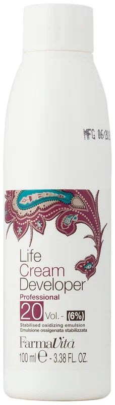 Оксид окислитель для осветления волос 6% LIFE CREAM Developer 100ml ...