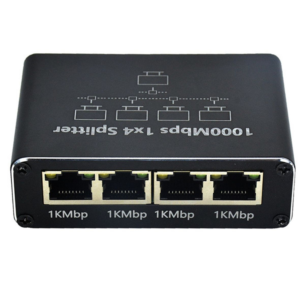 Разветвитель Ethernet портов Rj45 1 на 4 подходящий для ноутбуков