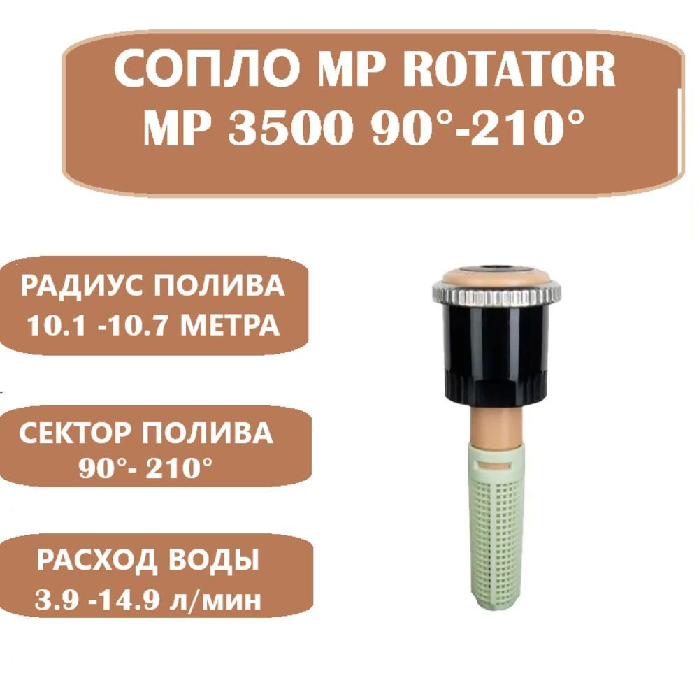Сопло (форсунка) ротатор Hunter MP Rotator 3500 90-210 для дождевателя ...