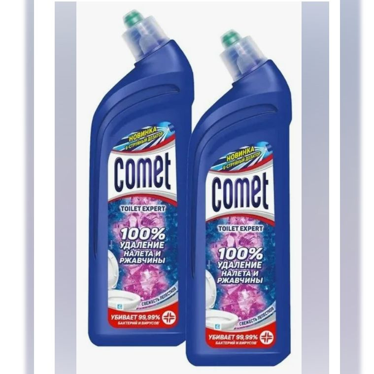 Comet гель Универсальный Toilet Expert Свежесть лепестков от налета и