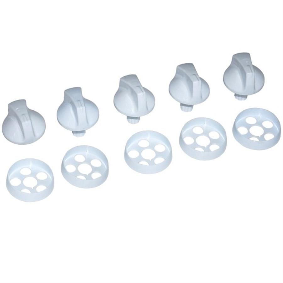 Комплект ручек 01041649 для газовой плиты (стиль 1A/1B) без таймера ...