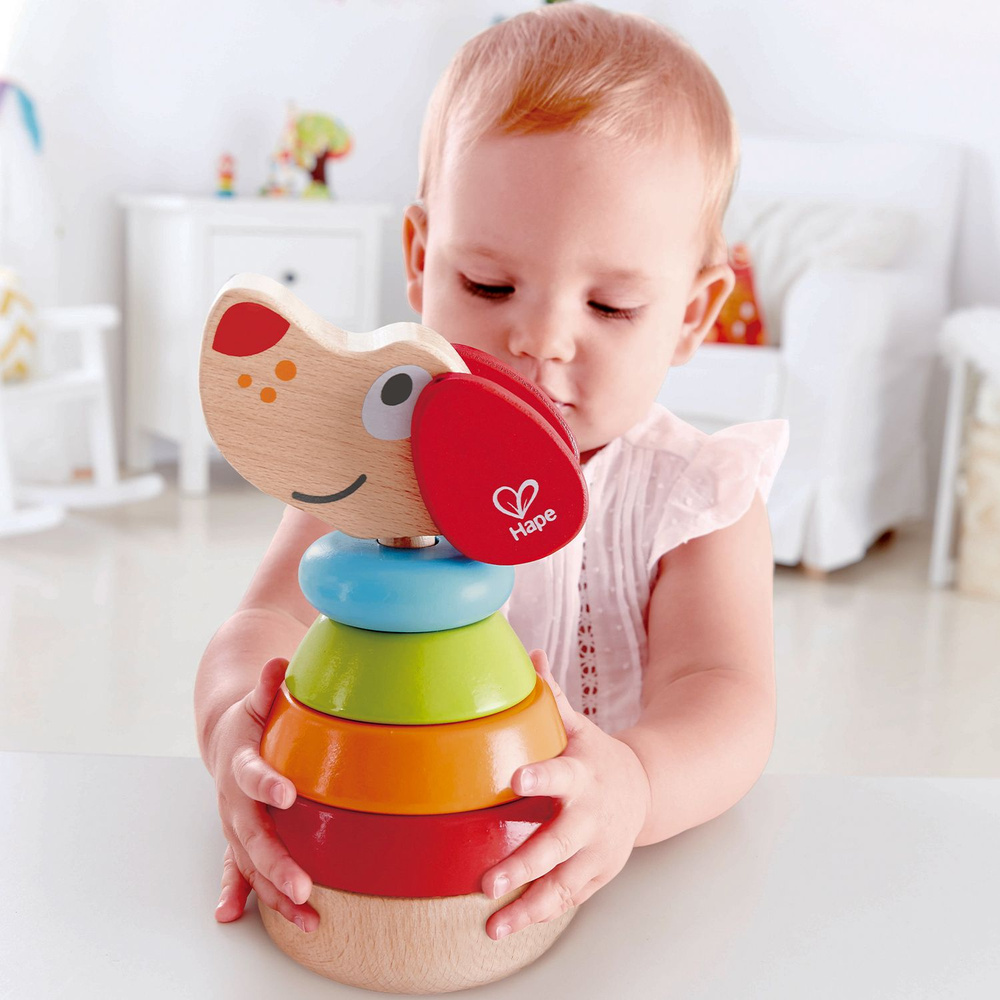 Игрушка Звуковая пирамидка Собака Hape - купить с доставкой по выгодным ценам в интернет ...