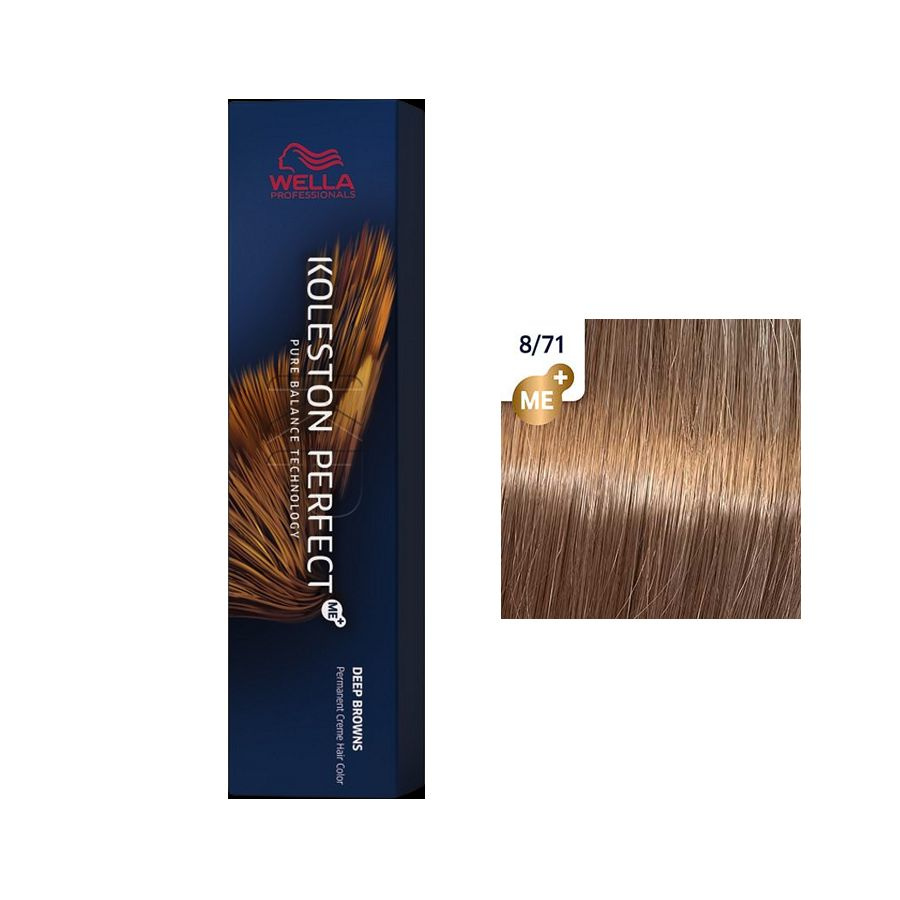 Wella Koleston Perfect ME+ 8/71 - Стойкая краска дымчатая норка 60 мл ...