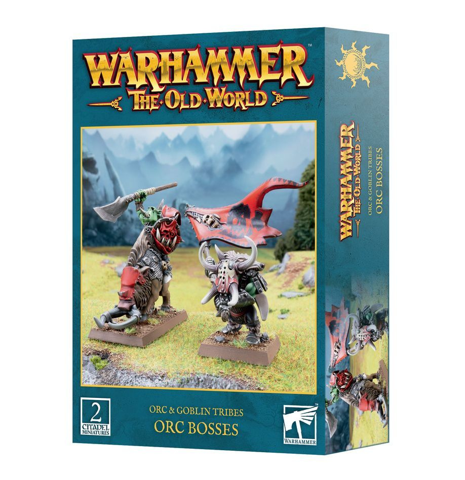 Набор фигурок для моделирования Warhammer the Old World - Orc & Goblin Tribes: Orc Bosses ...