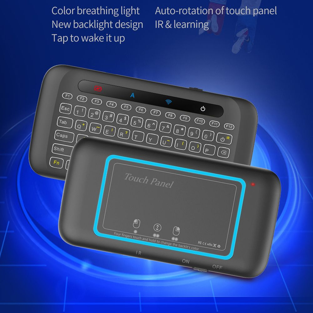 milochic Игровая клавиатура беспроводная Беспроводная клавиатура USB-приемник для Smart TV Box ...