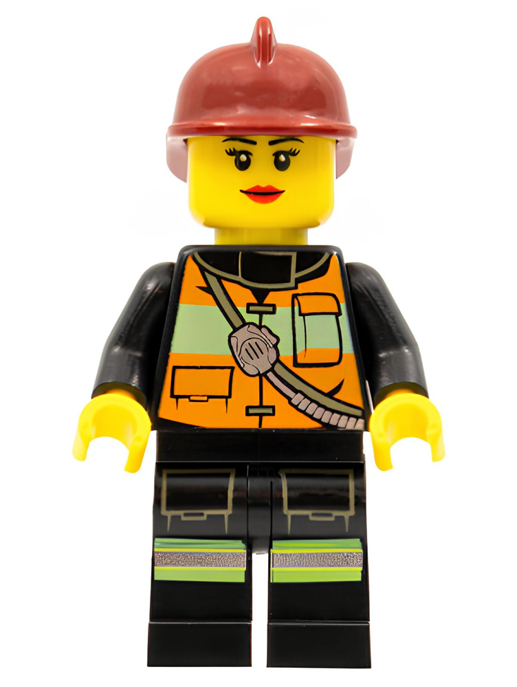 Минифигурка Lego Fire - Reflective Stripe Vest with Pockets and ...