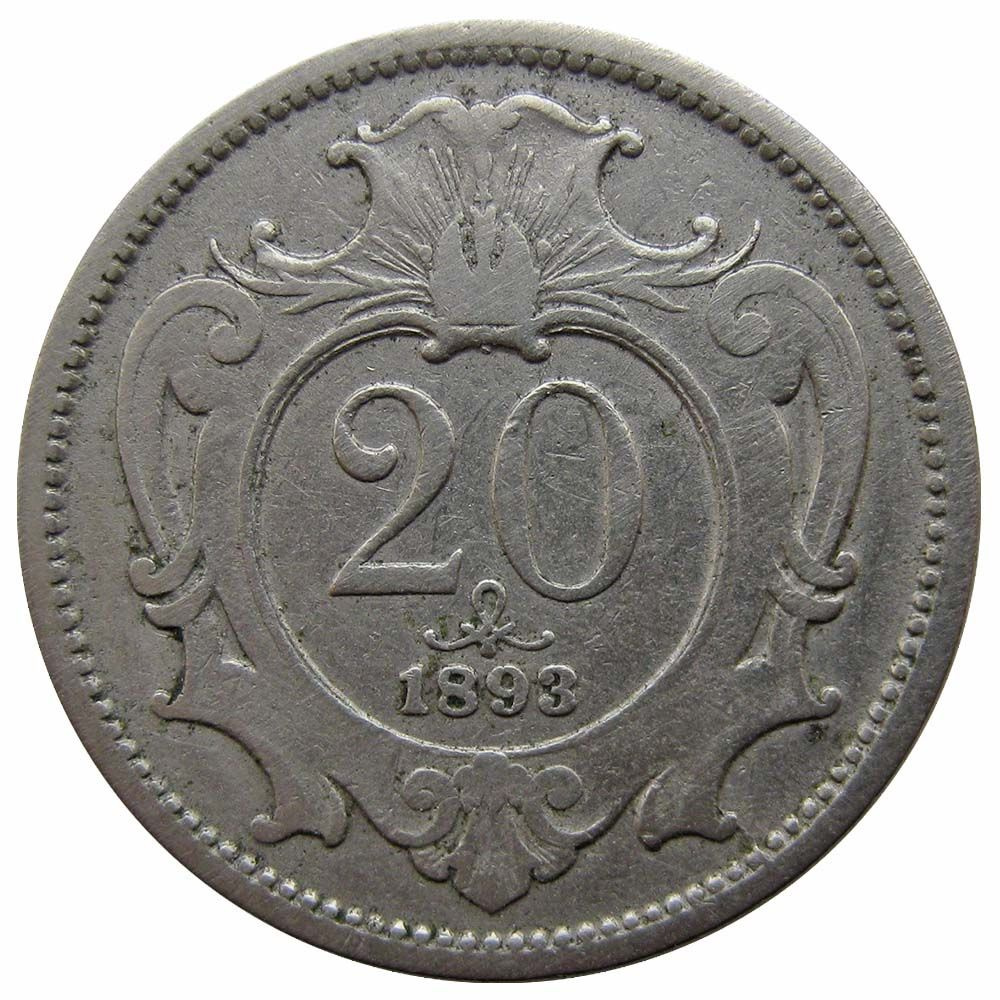 Старинная монета Австрии 20 геллеров 1893 г. - купить в интернет-магазине OZON с быстрой ...