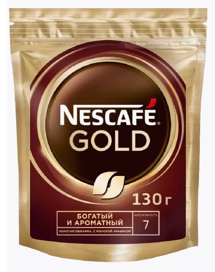 Кофе натуральный растворимый Nescafe Gold, 130 г купить на OZON по ...