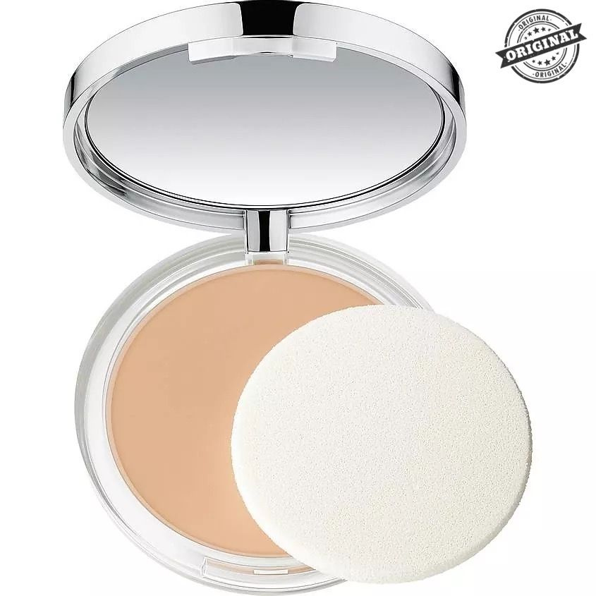 CLINIQUE Легкая компактная пудра с антиоксидантами Almost Powder Makeup ...