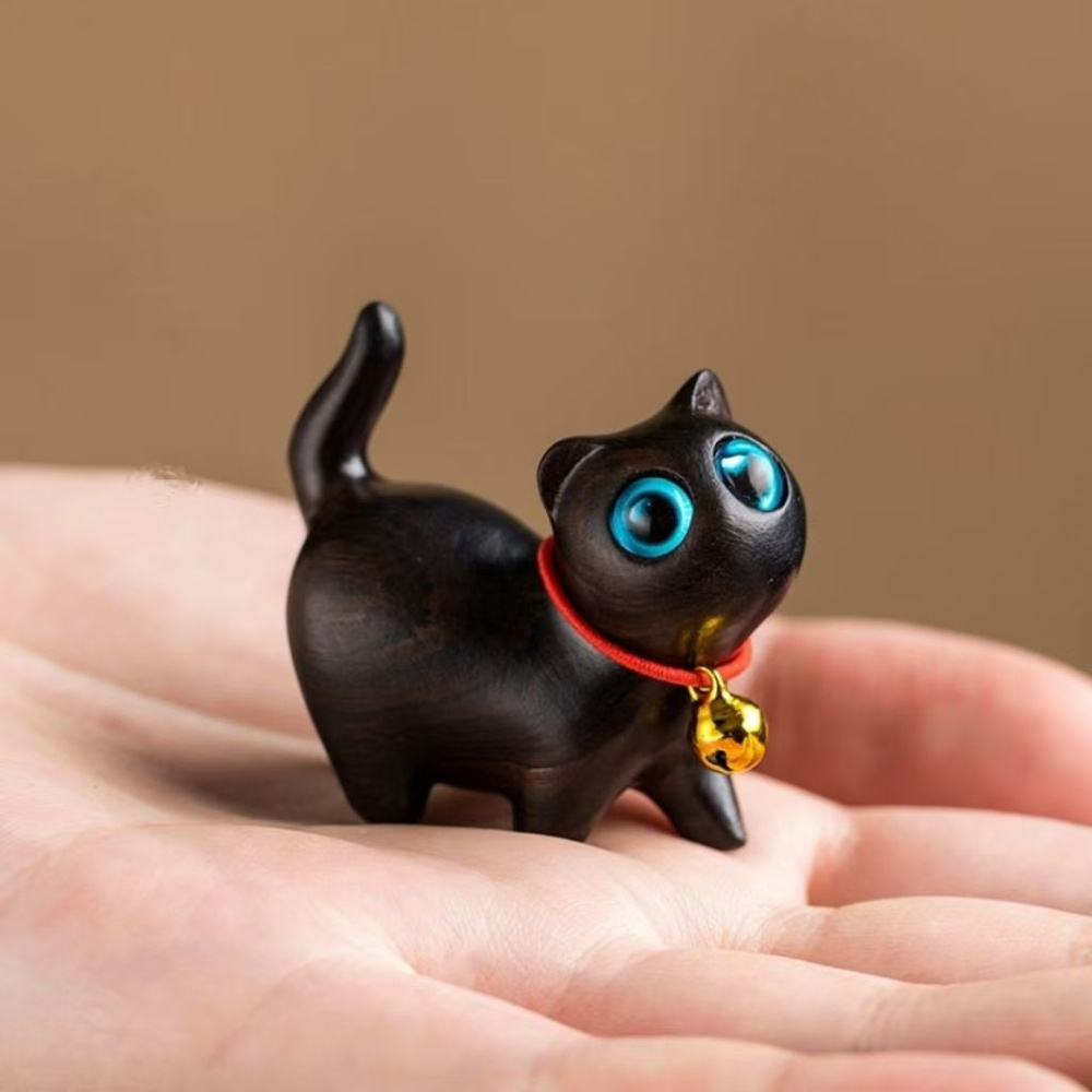 Фигурка кота из сандалового дерева купить на OZON по низкой цене ...