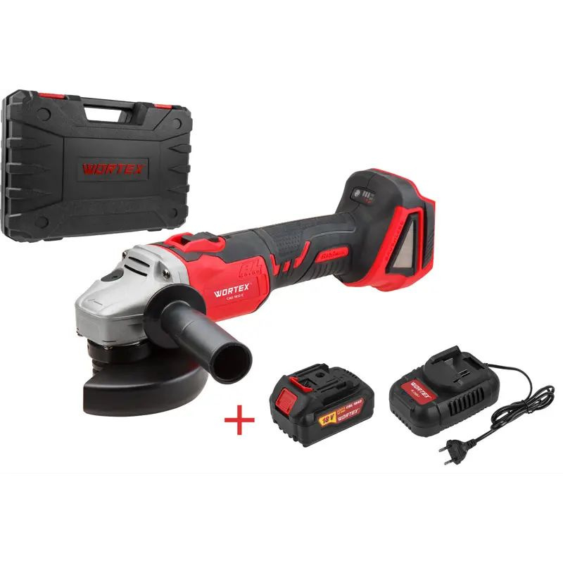 УШМ аккумуляторная бесщёточный Wortex CAG 1812 E ALL1, 18 В Li-Ion 1x4 Ач, 125 мм купить на OZON ...