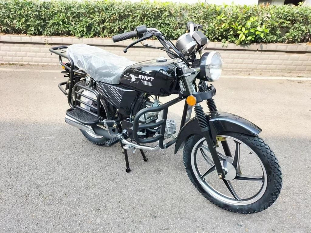 Мопед ALPHA SWIFT BLACK 110 см3 (49,9 см3) купить на OZON по низкой ...