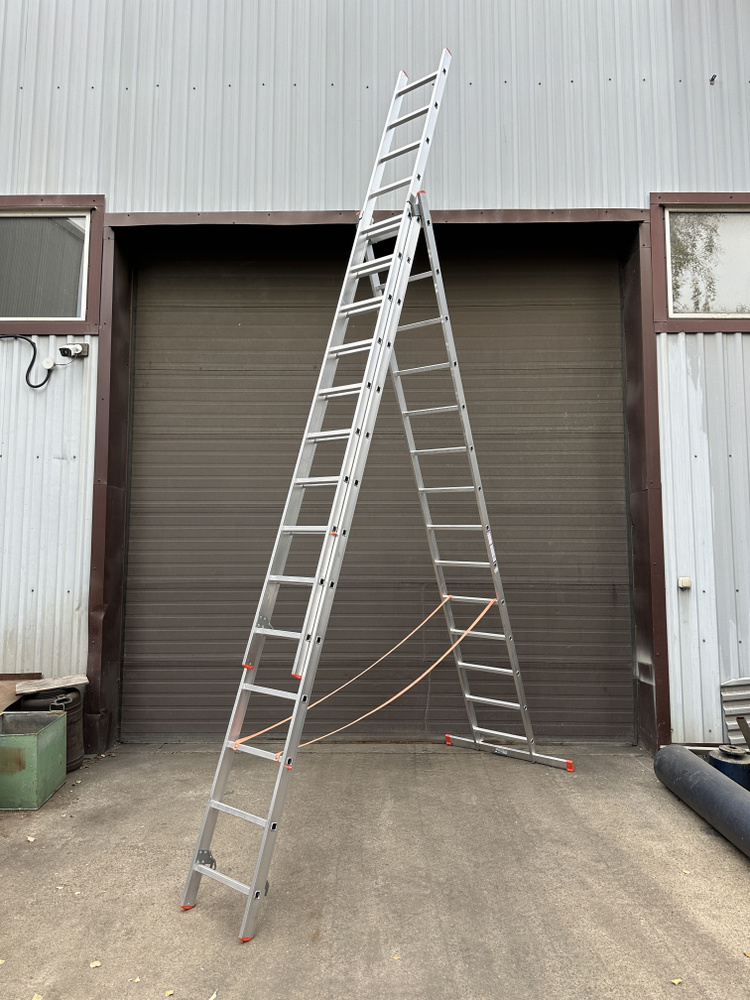 Лестница алюминиевая трехсекционная 4314 SARAYLI 3х14 высота в ...