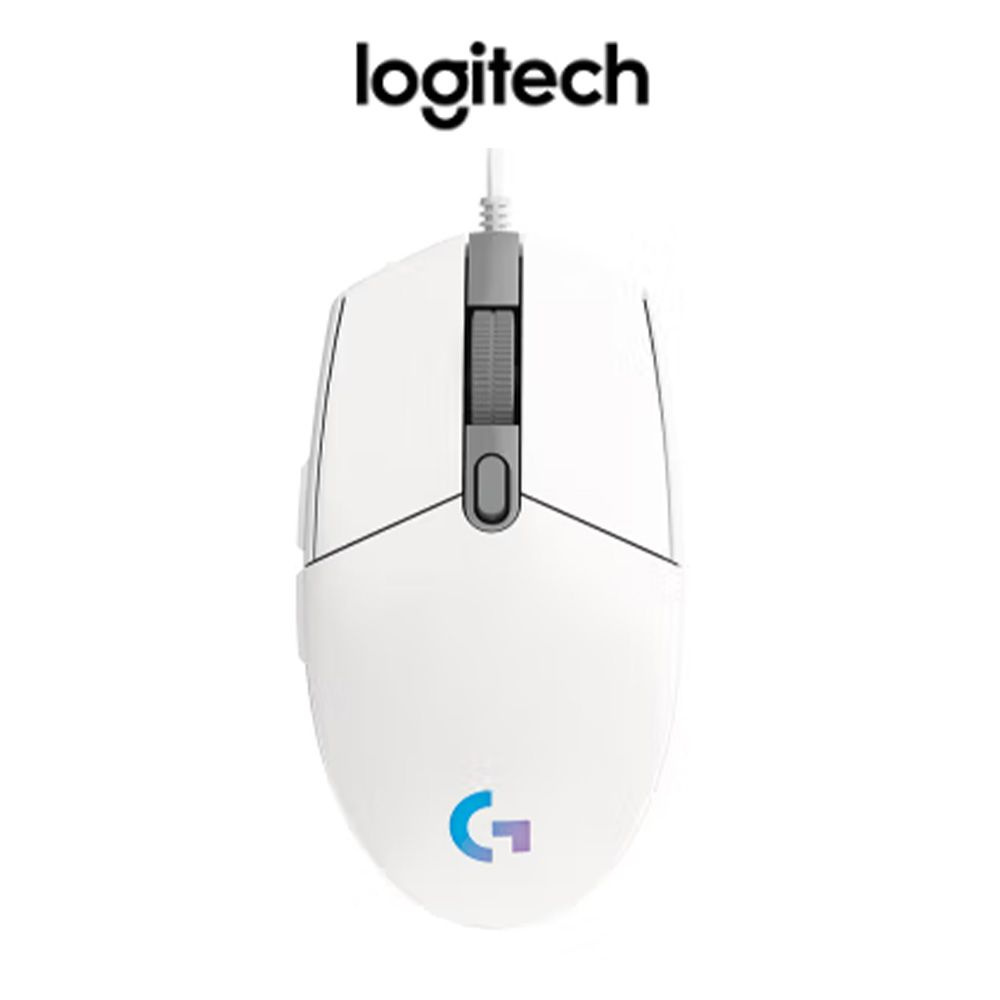 Игровая мышь проводная Logitech проводная G102 , белый купить c ...