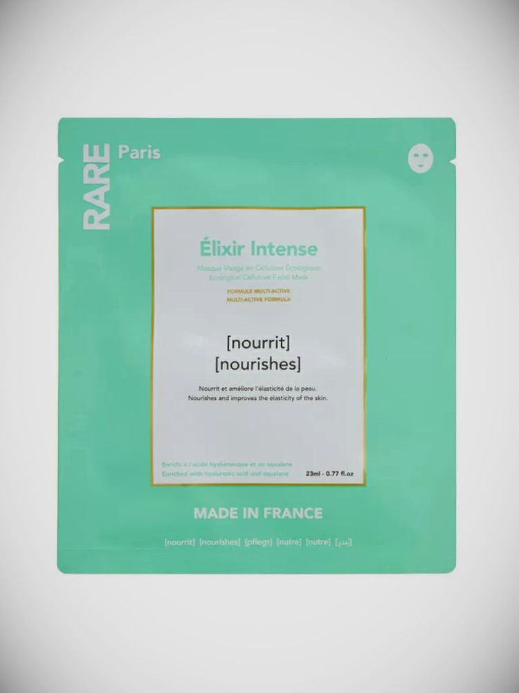 RARE PARIS Elixir intense Cellulose Facial Mask Питательная тканевая ...