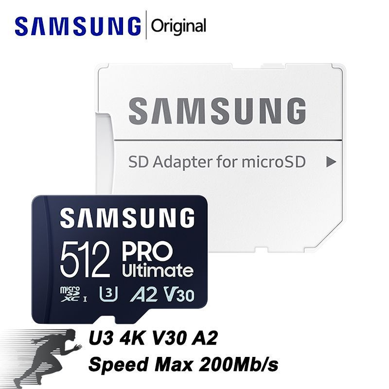 Samsung 512 ГБ Карта памяти microSDXC, miniSD PRO Ultimate (MB-MY512SA ...