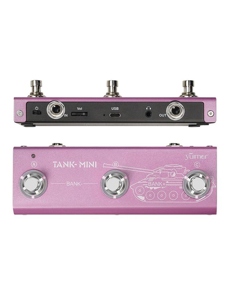 Интеллектуальная мультиэффектная педаль M-VAVE Yuimer TANK MINI для ...