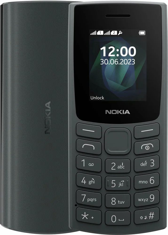 Телефон кнопочный мобильный Nokia 105, цветной экран, microSD, 1450мАч ...