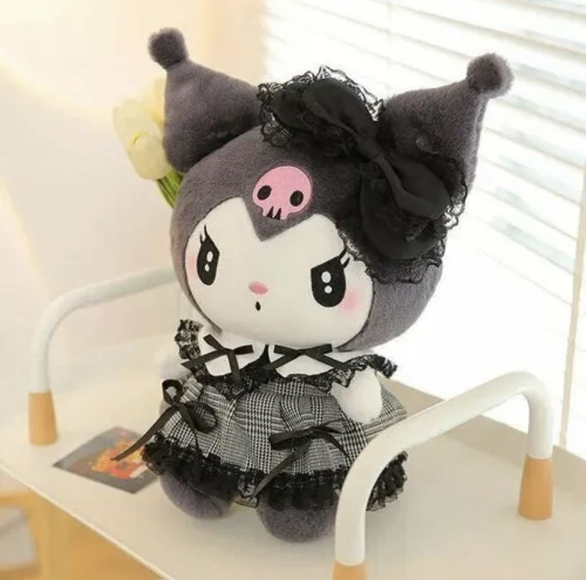 Мягкая игрушка Санрио Куроми 22 см / Sanrio Kuromi 22 cm купить на OZON ...