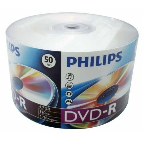 Диск DVD-R Philips 4.7 Gb, 16x, Bulk (50) купить на OZON по низкой цене ...