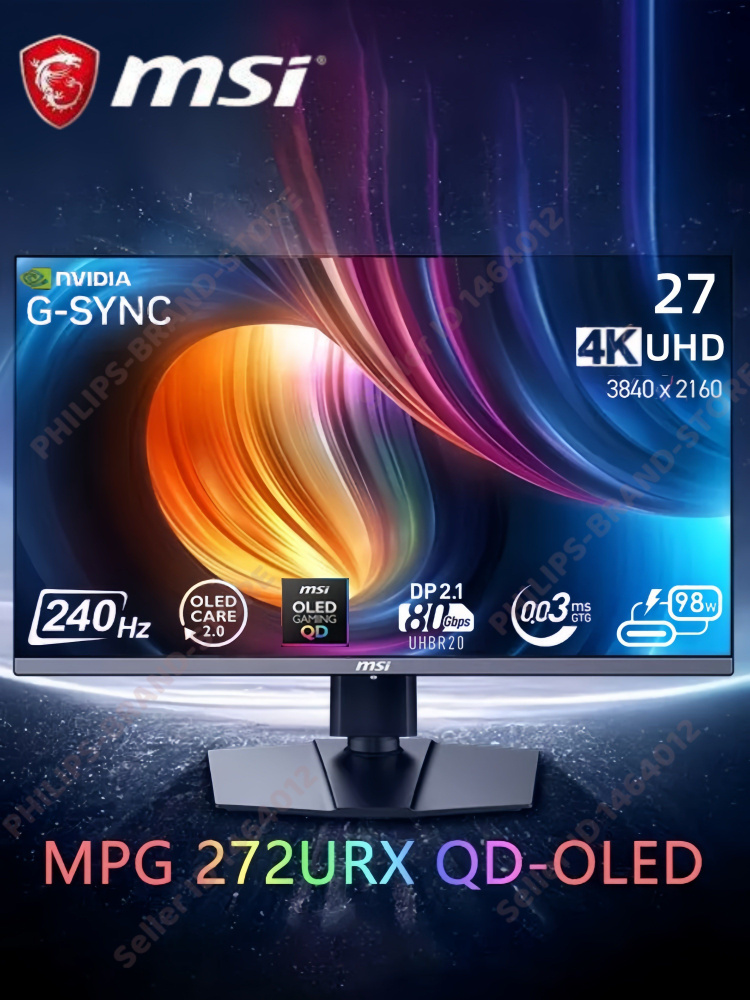 MSI 26.5" Монитор MPG 272URX QD-OLED, черный купить на OZON по низкой цене (1987045497)