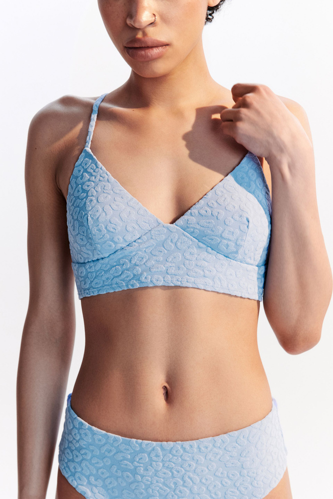 Лиф купальный Женский Befree голубой, размер 48 Китай Без застежки Однотонный Текстиль купить c ...